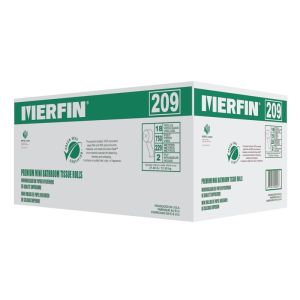 Merfin # 209 2 Ply Toilet Paper. 18 Rollsx750'/Case. 7" o/s Dia ...