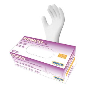 RONCO DV 1253PF VE2 VINYL GLOVE MEDICAL POWDER FREE CLEAR XLARGE 10X100 ...