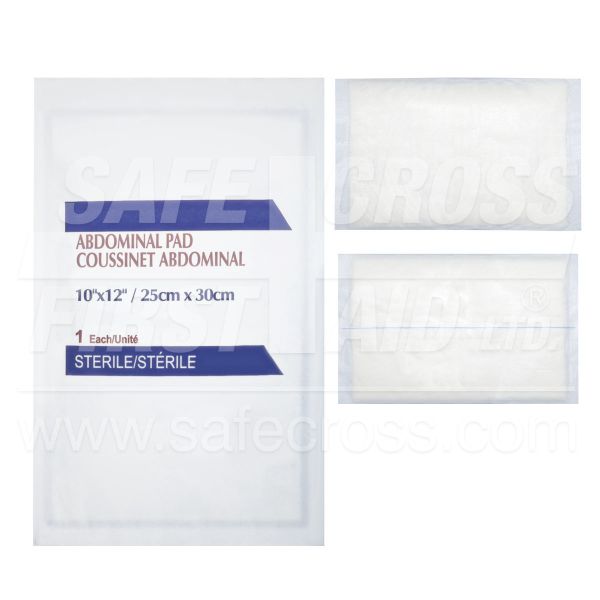 Safecross 03001 ABDOMINAL/COMBINE PADS Sterile 10